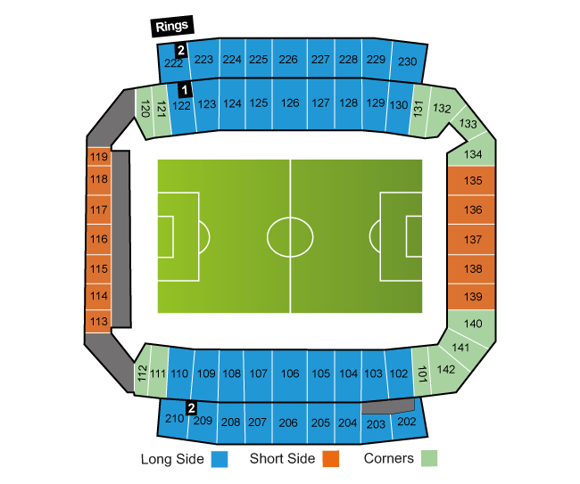 Philadelphia Union Stadium Seating Chart Sports Events 365 | Columbus